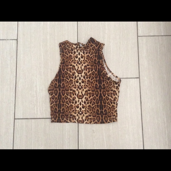 Tops | Cheetah Print Crop Top | Poshmark